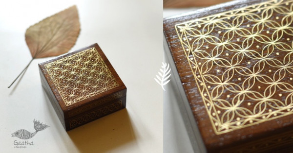 Wood Inlay ~ Tarkashi Gift Box| Indian craft store