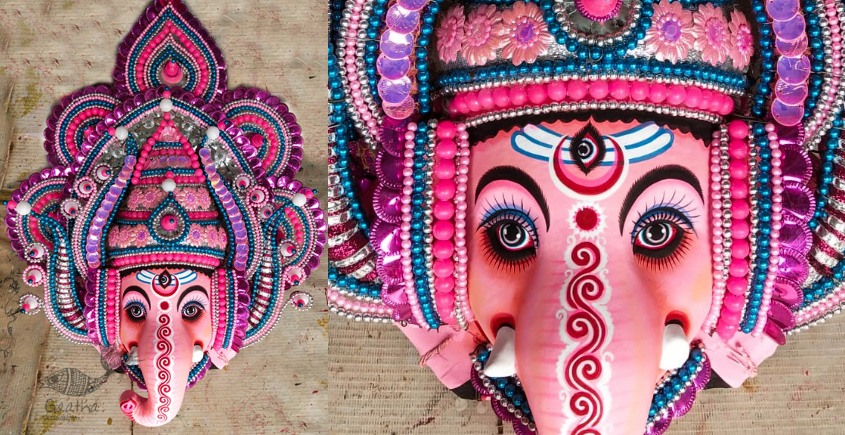 buy online handmade chhau mask from bangal- gajanand