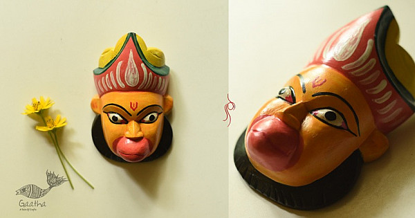 buy online wooden mask - hanuman| Indian craft store