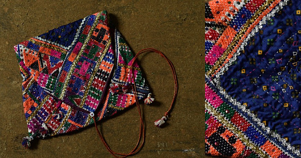Buy Hand Embroidered kutchi hand bag - Rabari Embroidery| Indian craft ...