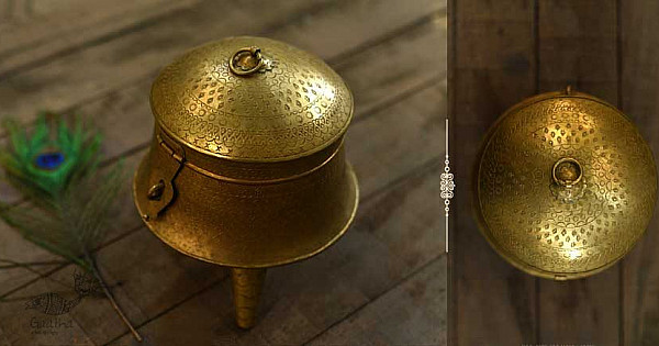 Handcrafted Brass Paan Daan| Indian craft store