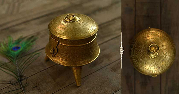Buy Handcrafted Brass Paan Daan | Gaatha