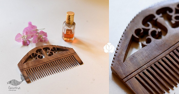 online Sheesham Designer Wooden comb| Indian craft store