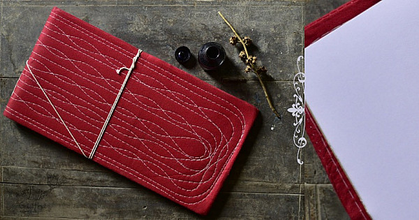 Buy online Bahi khata Red diary { 16 X 8.7 in }| Indian craft store