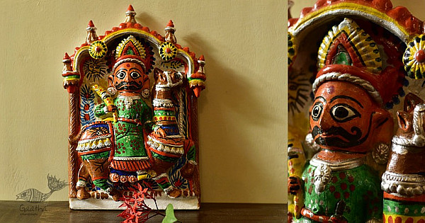 Buy handmade Molela clay terracotta god goddess idols tiles statues ...