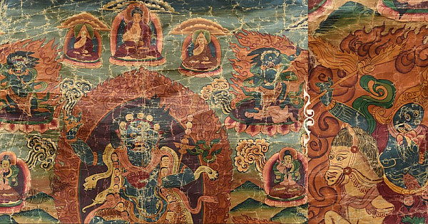 online Traditional Antique Old Thangka Painting | Indian craft store