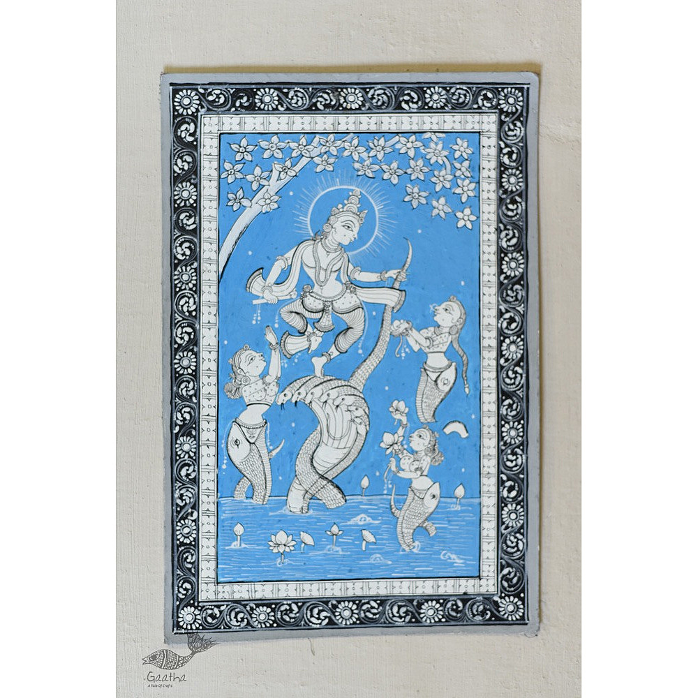 Pattachitra Painting - Krishna Leela| Indian craft store