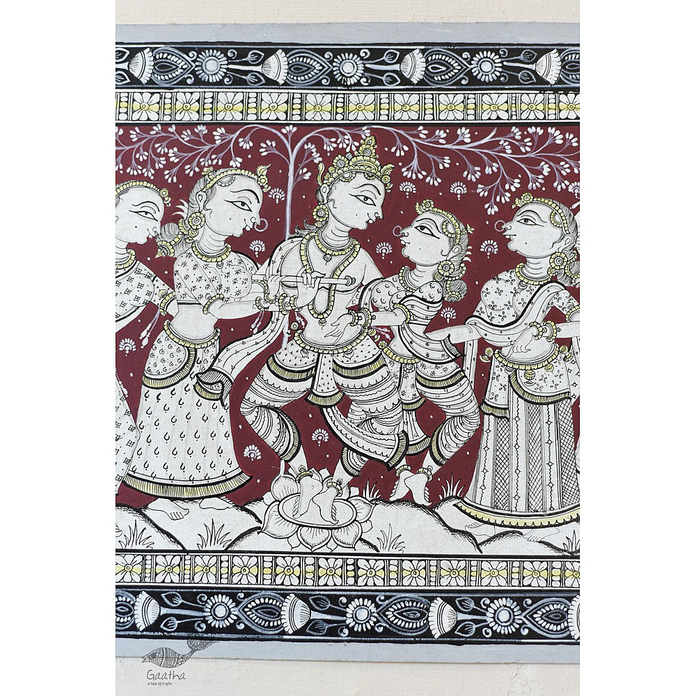 Pattachitra Painting - Radhe Krishna| Indian craft store