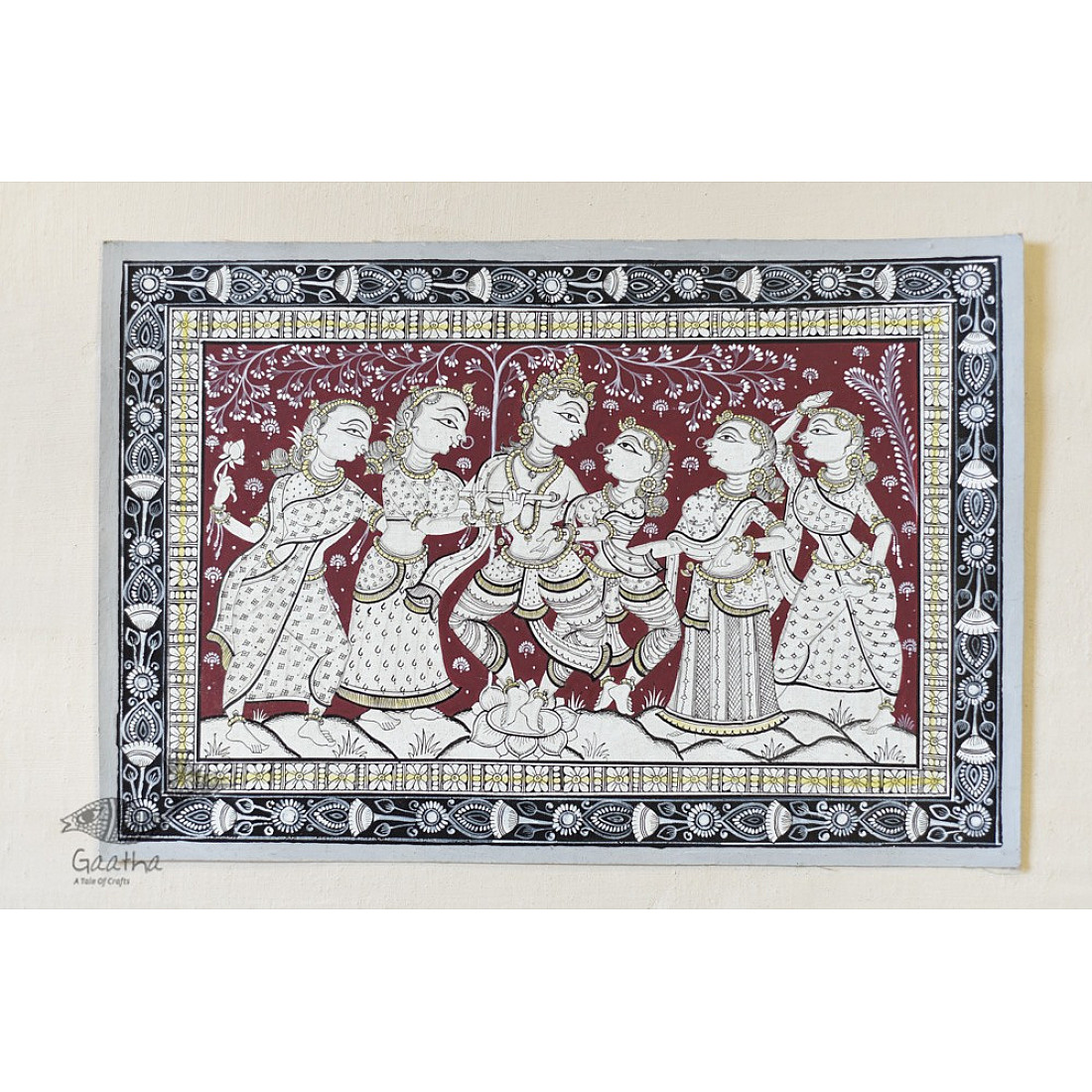 Pattachitra Painting - Radhe Krishna| Indian craft store
