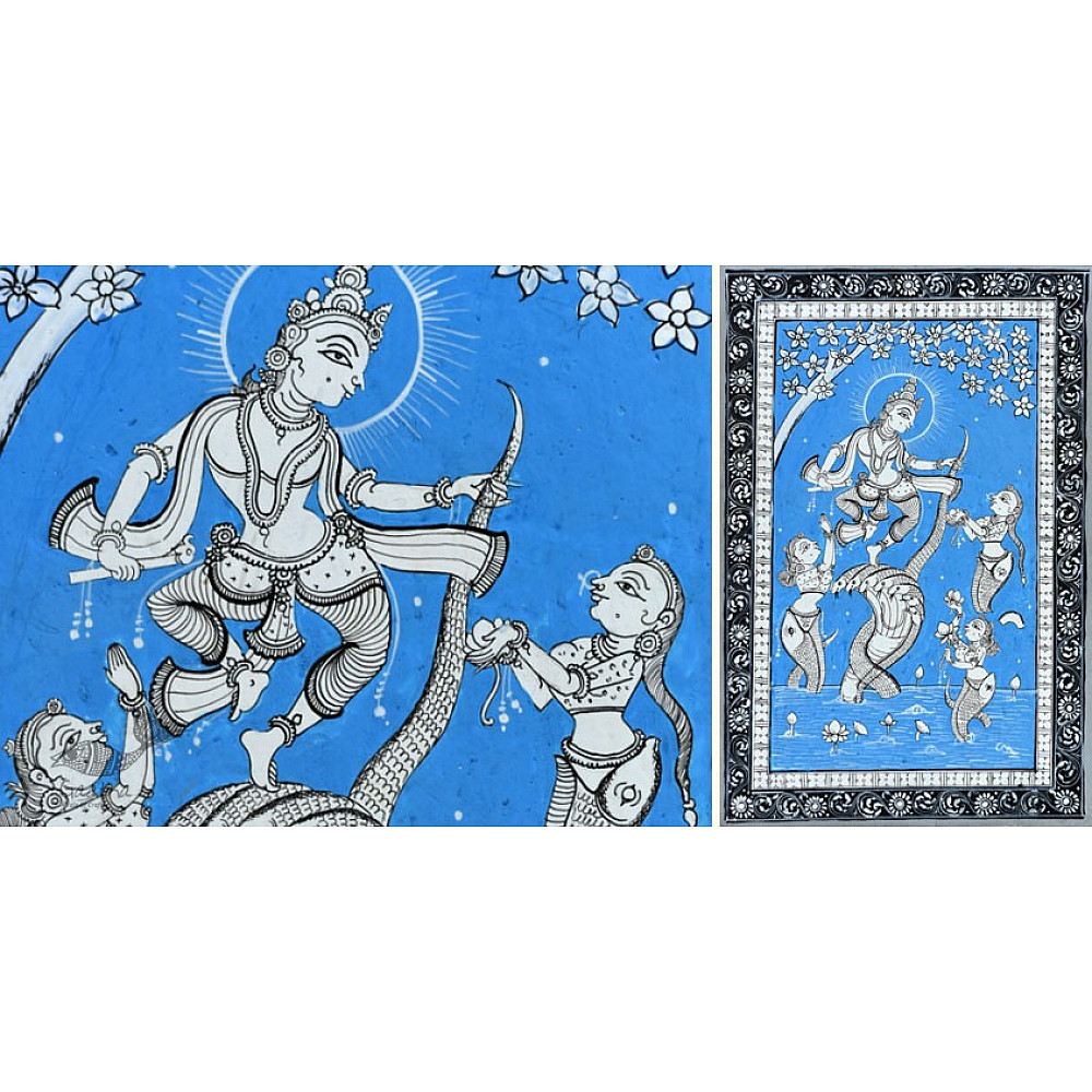 Pattachitra Painting - Krishna Leela| Indian craft store