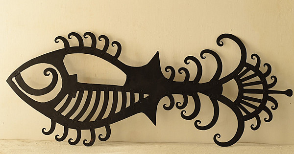 online Wrought Iron ~ Fish Hanger| Indian craft store