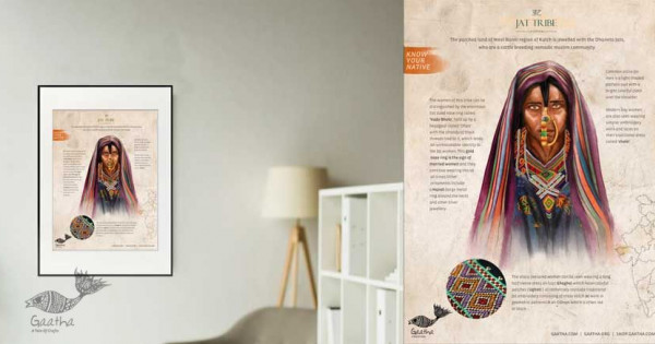 Know your Native | Printed Poster | Jat Tribe| Indian craft store