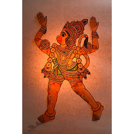 online leather puppet - hanuman| Gaatha| Indian craft store