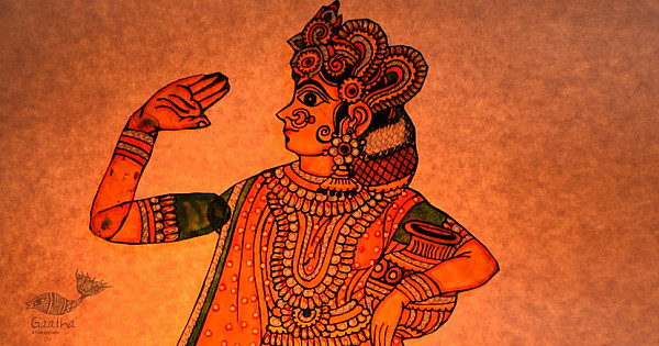 online leather puppet - radha | Gaatha| Indian craft store