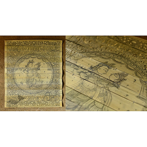 online Tala Pattachitra ~ Radha Krishna Painting on Palm Leaf| Indian ...