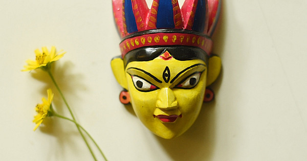 buy online handmade wooden mask - Tribal | Gaatha