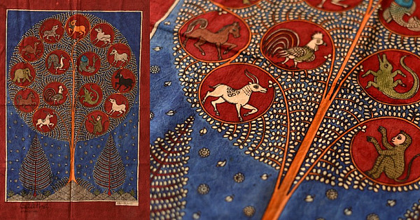 Online Mata ni Pachedi - Animal & Birds in Life of Tree| Indian craft store