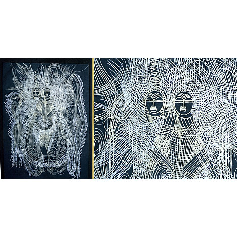 Surpur Art Painting - Shiva Parvati | Gaatha