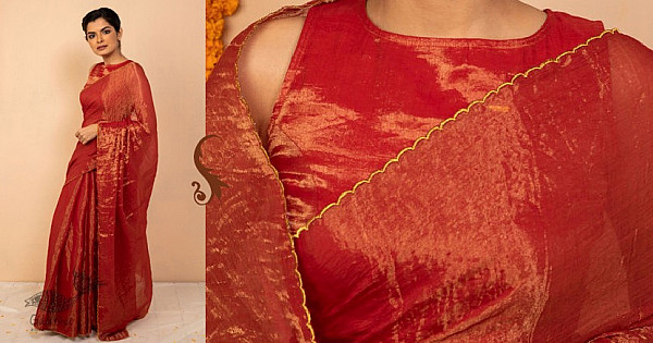 Buy online nool by hand handwoven cotton saree| Indian craft store