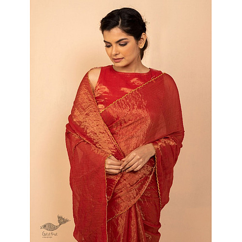 Buy online nool by hand handwoven cotton saree| Indian craft store