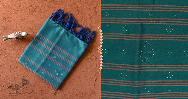 Handwoven Tangaliya Cotton dupatta| Indian craft store