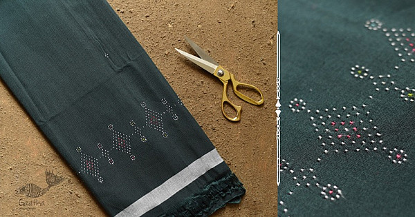 online Cotton Handwoven Tangaliya Pant Material | Indian craft store