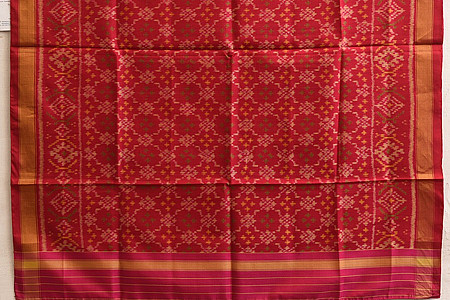 buy Gujarati patola Dupattas | Handloom Silk | Indian craft store