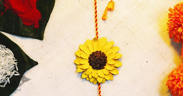 shop designer handmade fiber paper Rakhi| Indian craft store