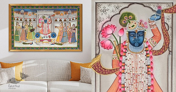 Online Pichwai Paintings - Shrinathji Sandhya Arti Pichwai| Indian ...