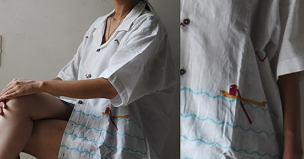 online Majuli Craft - Embroidered Cotton Shirt| Indian craft store