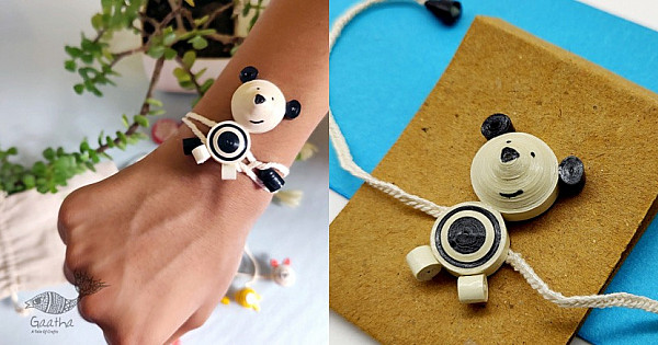 Buy Takatak Pandu ki Jhappi - Paper Quilling Rakhi | Indian craft store