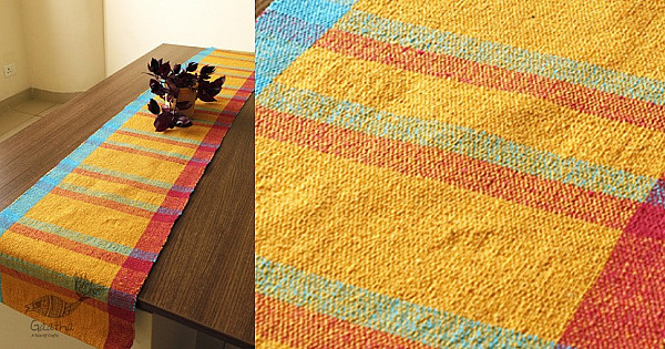 Buy Handwoven cotton Multi Purpose runner | Gaatha