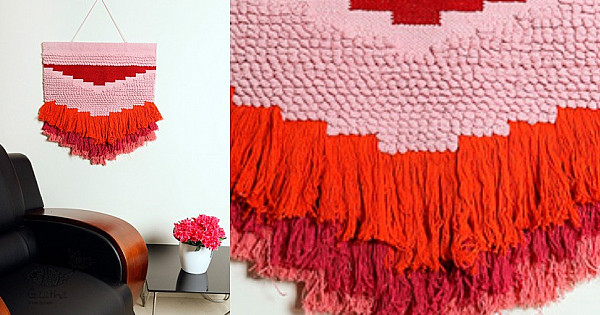 Buy Cotton handwoven wall hanging Colors | Gaatha