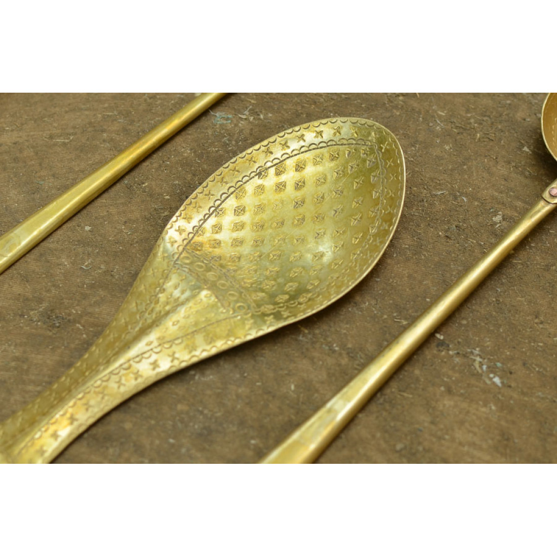 Buy Handcrafted Brass Kitchen set { Six piece set }| Indian craft store