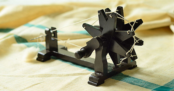Buy Charkha | A perfect gift for a Gandhian ( Darck Brown . 25cm ...