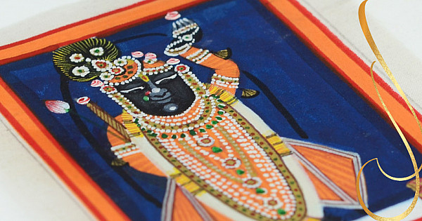 Buy Miniature Painting Srinath ji in Temple at Nathdwara rajasthan ...