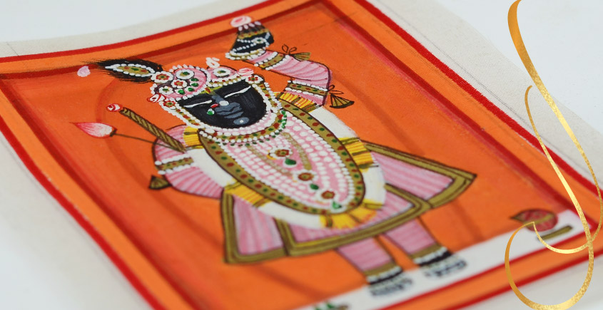 Buy Miniature Painting Srinath ji in Temple at Nathdwara rajasthan