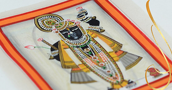 Buy Miniature Painting Srinath ji in Temple at Nathdwara rajasthan ...