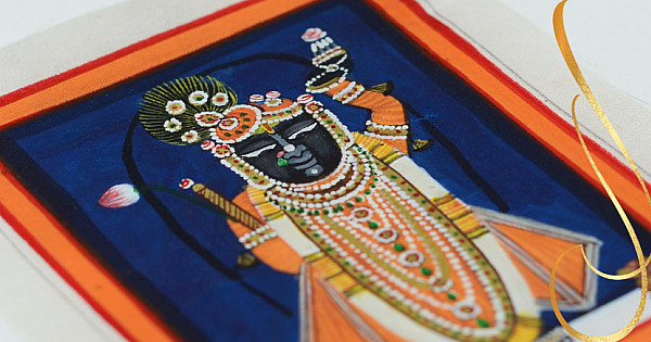 Buy Miniature Painting Srinath ji in Temple at Nathdwara rajasthan ...