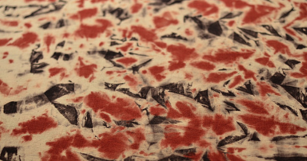 Buy Clamp Dye Natural Color Cotton Silk Fabric By Sufiyan Khatri ...