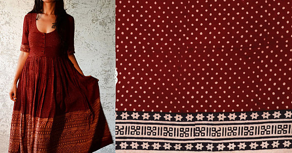 Buy Jawariya Lugda Cotton Fabric| Indian craft store