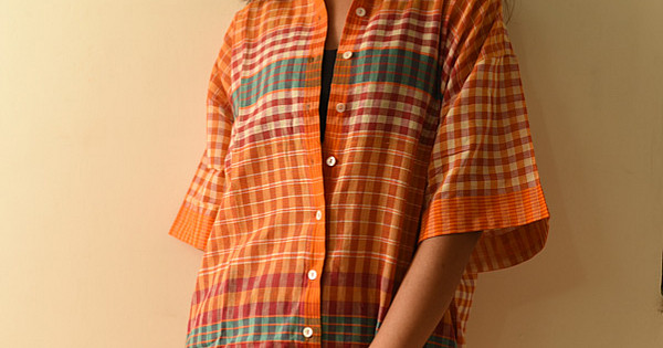 online Handloom Gamcha Cotton Checks Shirts| Indian craft store