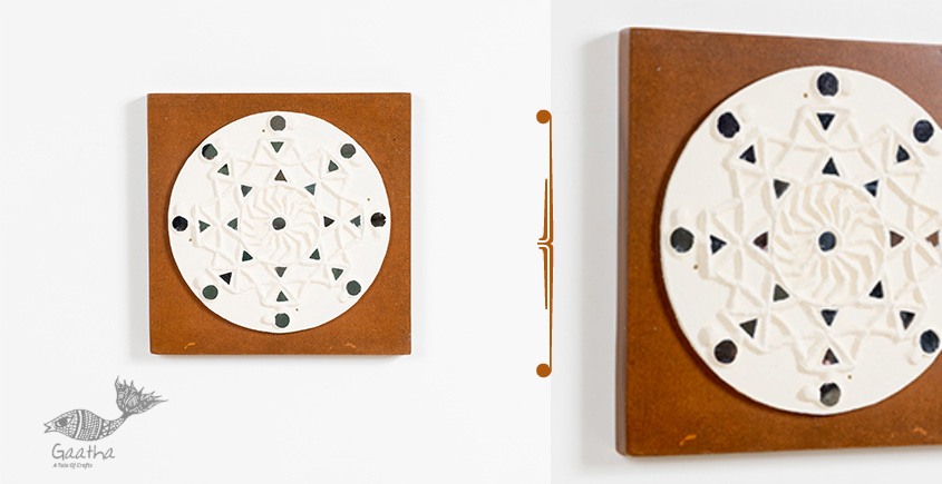 Mud Frame With Geometric Composition