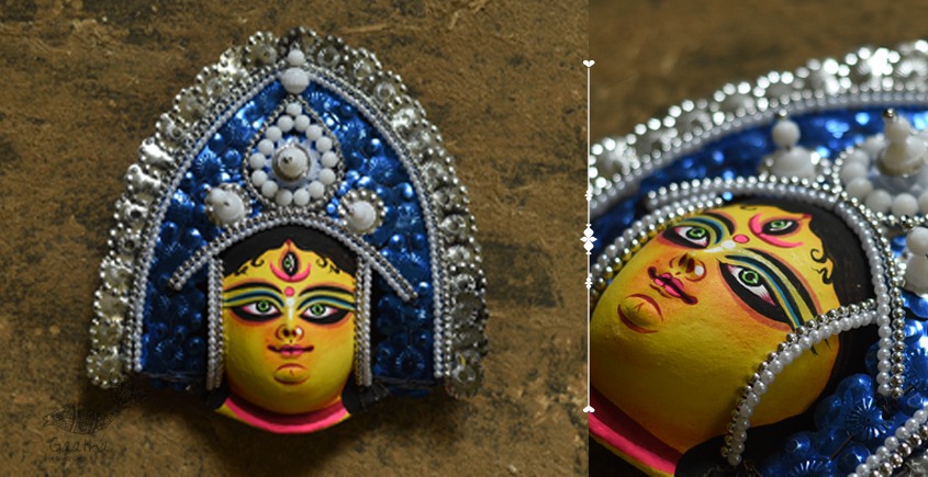 buy online handmade chhau mask from bangal- Durga