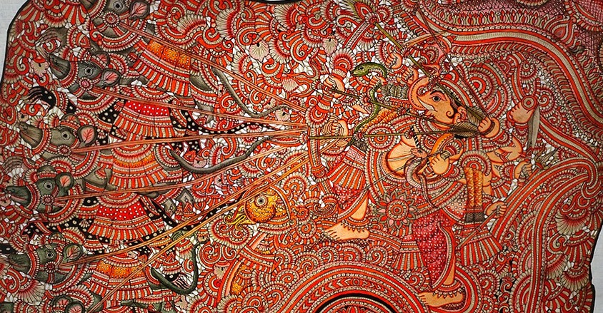 Buy Exclusive Leather Vignesha Painting | Handicrafts of Andhra