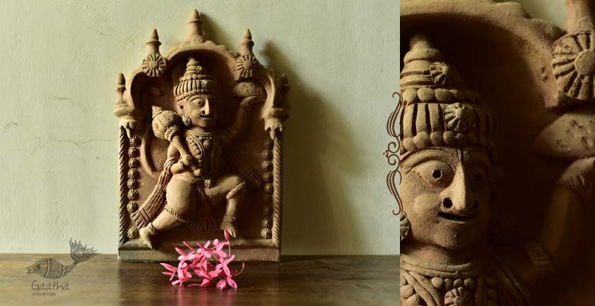 Buy handmade Molela clay terracotta Hanuman idols tiles statues