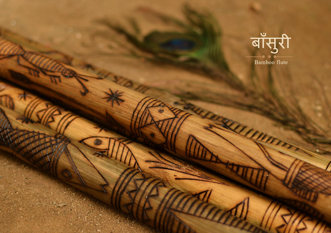 Shop chhattisgarh tribal bamboo flute| Indian craft store