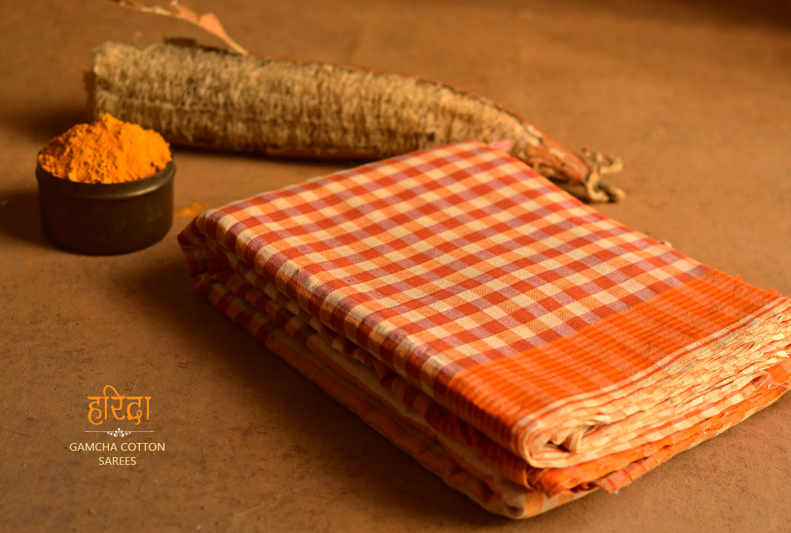 Buy handwoven cotton gamcha sarees| Indian craft store