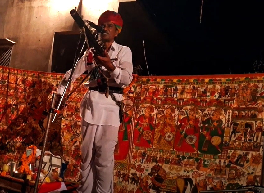 Phad Painting- New couple enjoying in garden| Indian craft store