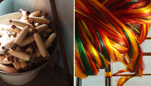 Double Woven Mashru - of cotton silk fabric | Indian craft store